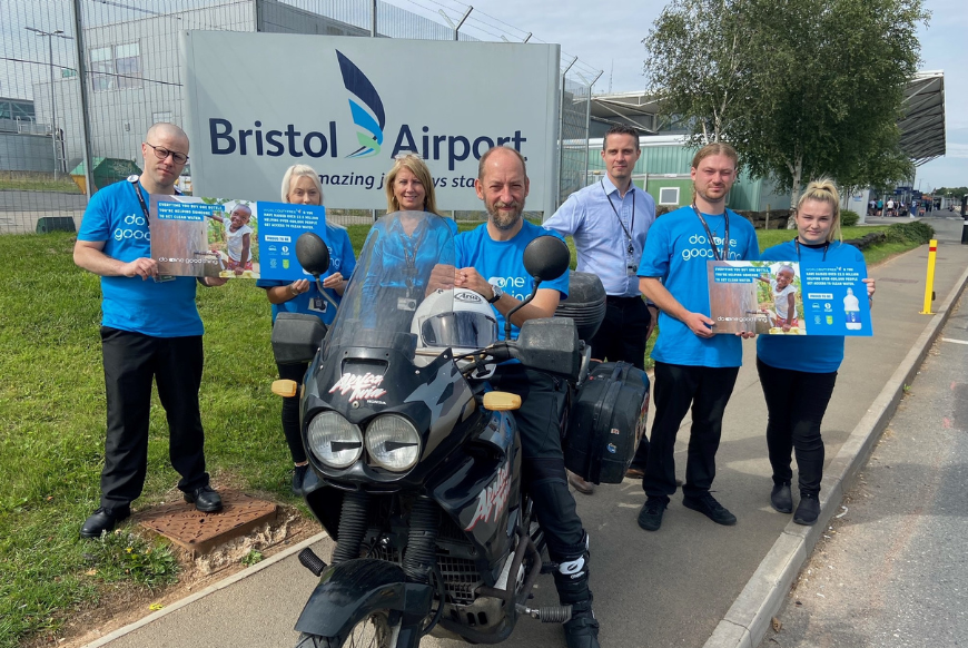Founder of One Water visits Bristol Airport on UK road trip - Visit West