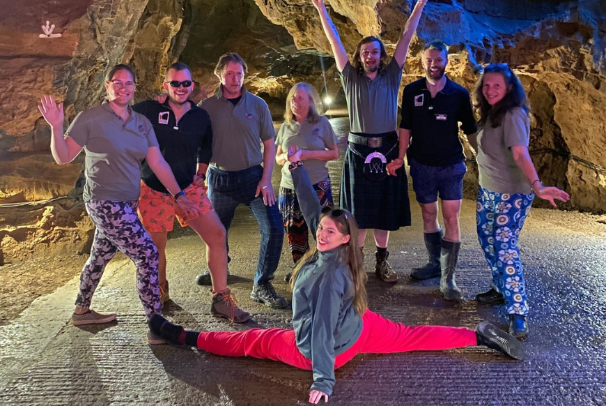 Wrong trouser day for The Grand Appeal at Cheddar Gorge and Caves ...