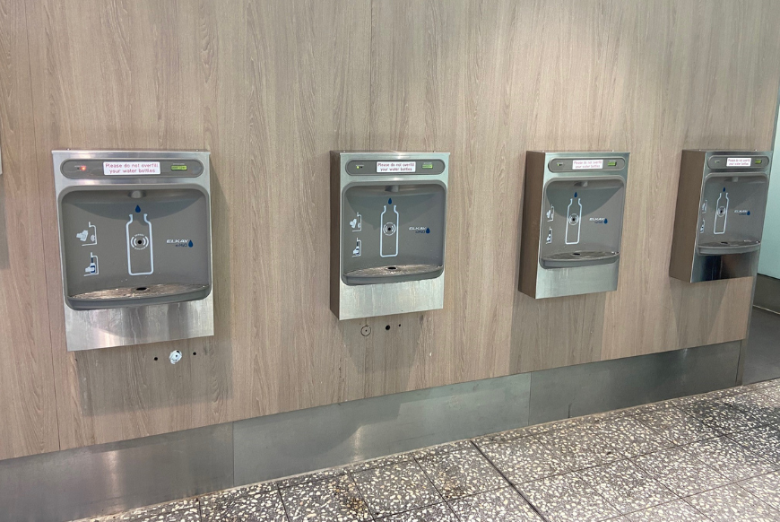 Bristol Airport adds eight new water refill stations - Visit West