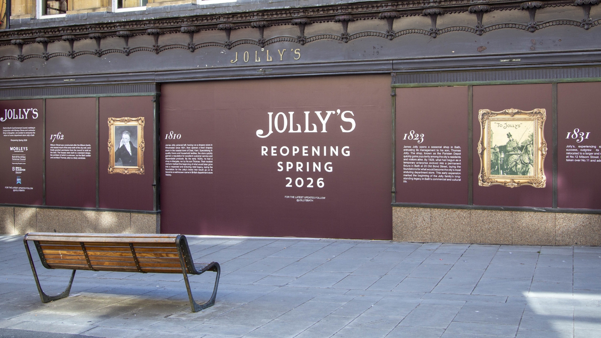 Work begins on restoration of historic Milsom Street store - Visit West